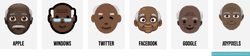 👴 Old man / grandpa emojis 👴🏻👴🏼👴🏽👴🏾👴🏿
