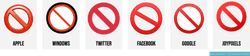 🚫 Emoji interdit (cercle avec ligne)