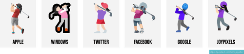 🏌️ Golfer emojis 🏌🏻🏌🏼🏌🏽🏌🏾🏌🏿🏌️‍♂️🏌️‍♀️