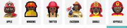 🧑‍🚒 Firefighter emojis 🧑🏻‍🚒🧑🏼‍🚒🧑🏽‍🚒🧑🏾‍🚒🧑🏿‍🚒👨‍🚒👩‍🚒