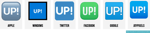 🆙 UP ! bouton emoji