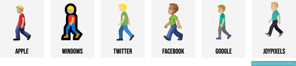 🚶 Walking emojis 🚶🏻🚶🏼🚶🏽🚶🏾🚶🏿🚶‍♂️🚶‍♀️