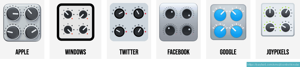 🎛️ Control knobs emoji