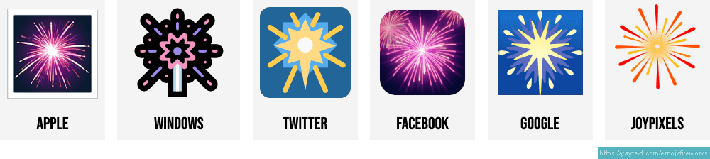 🎆 Fireworks emoji