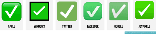 Check mark button emoji