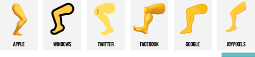 🦵 Leg emojis 🦵🏻🦵🏼🦵🏽🦵🏾🦵🏿