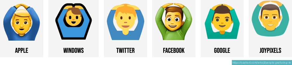 🙆 Person gesturing OK emojis 🙆🏻🙆🏼🙆🏽🙆🏾🙆🏿🙆‍♂️🙆‍♀️