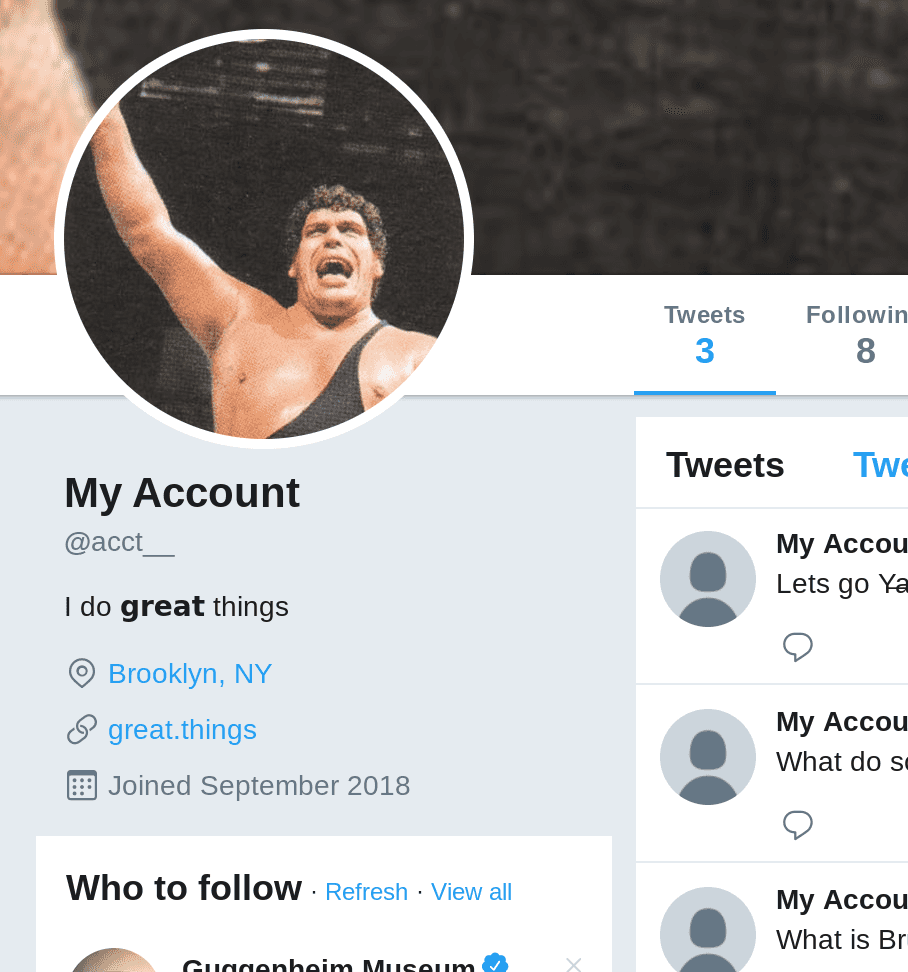 How do I write in bold on Twitter?