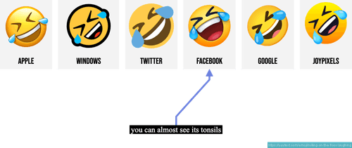 🤣 emoji ROFL (se rouler par terre en riant)