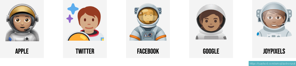 🧑‍🚀 Astronaut emojis 🧑🏻‍🚀🧑🏼‍🚀🧑🏽‍🚀🧑🏾‍🚀🧑🏿‍🚀👨‍🚀👩‍🚀