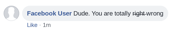 How do I strikethrough text on Facebook?