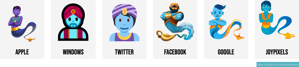 🧞 Genie emojis 🧞‍♂️🧞‍♀️