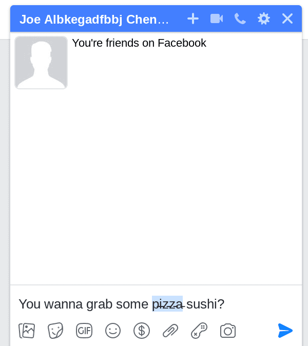 How do I strikethrough text on Facebook?