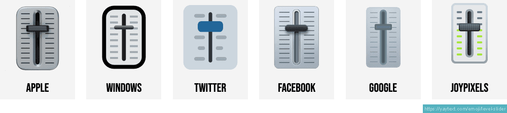 🎚️ Level slider emoji