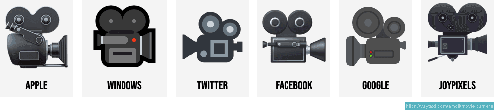 🎥 Movie camera emoji