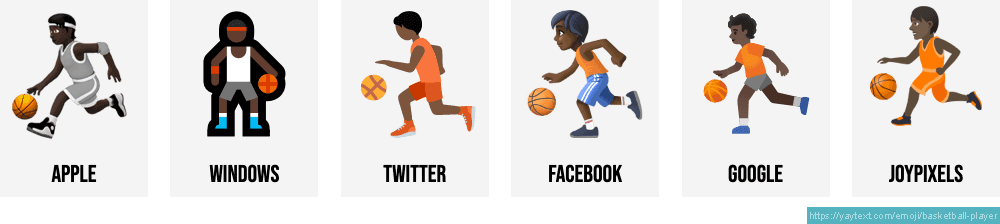 ⛹️ Basketball player emojis ⛹🏻⛹🏼⛹🏽⛹🏾⛹🏿⛹️‍♂️⛹️‍♀️
