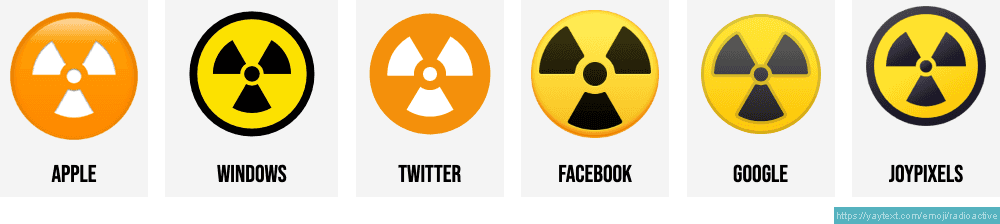 ☢️ Radioactive emoji